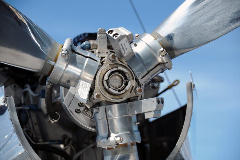Small airplane propeller stock image. Image of metal - 40241799