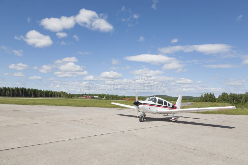 Small airplane taking off stock photo. Image of private - 57754694