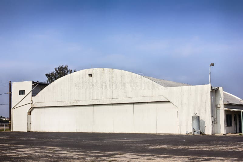 Small Airport Hangar stock image. Image of building, business - 28414393