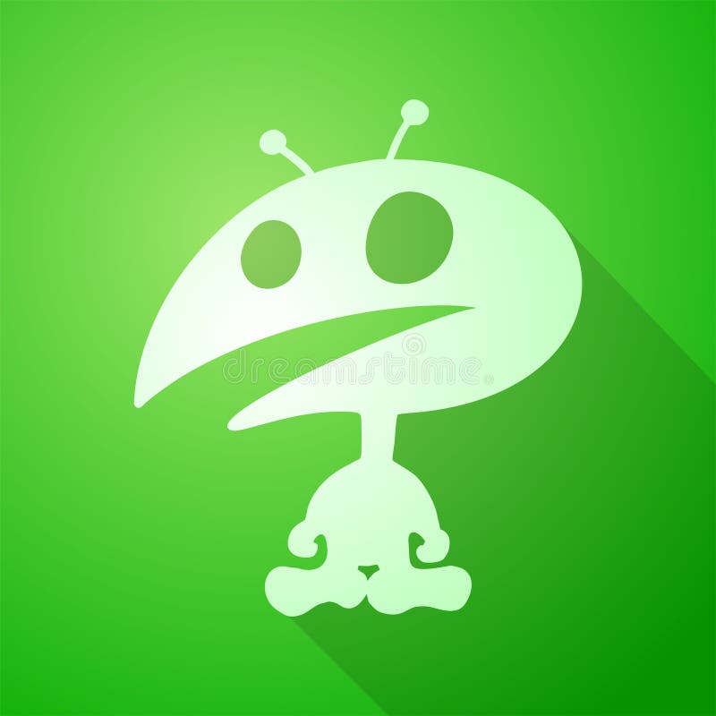 Small alien icon stock vector. Illustration of visual - 62987429