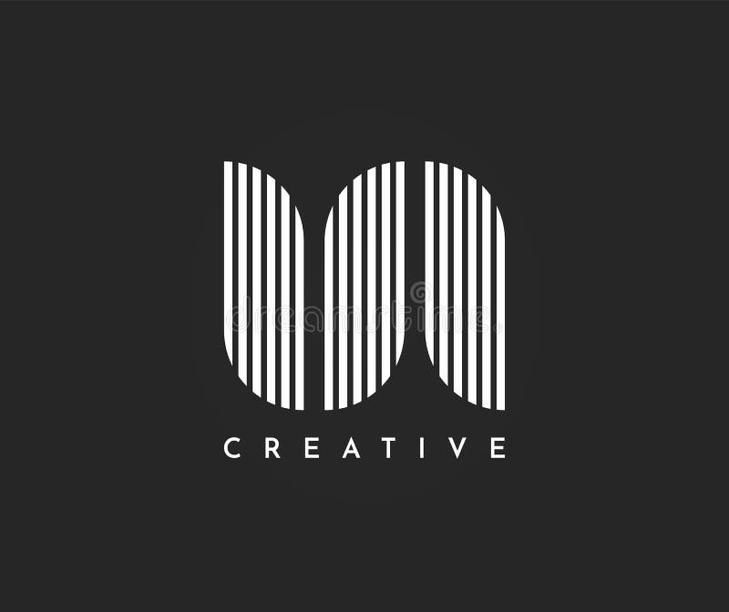 Small Alphabet UN White Lines Logo Design. Stock Vector - Illustration ...