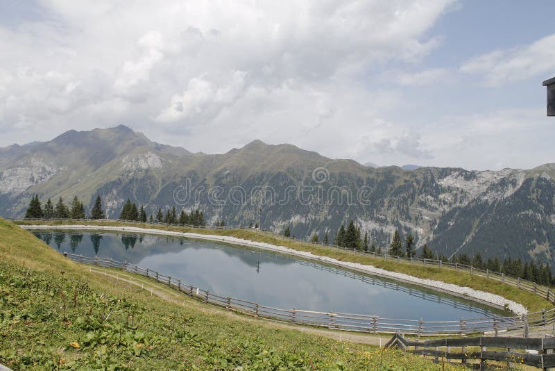 Lake stock photo. Image of marking, nature, altitude - 107131132
