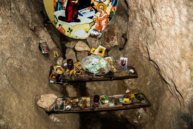 Small Altar Inside of the Bolii Cave Editorial Stock Image - Image of ...