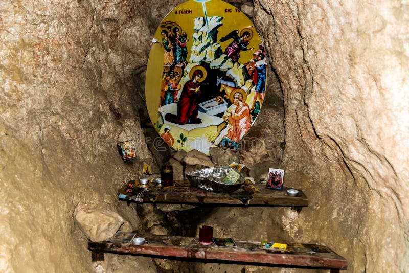 Small Altar Inside of the Bolii Cave Editorial Photo - Image of ...