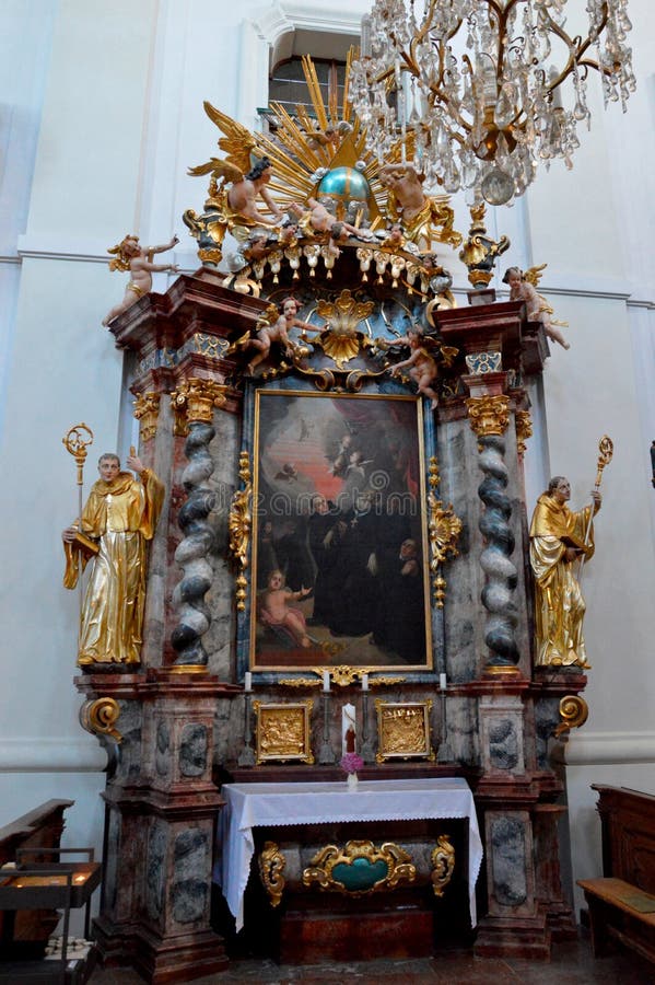 The Small Altar in the Right Part of the Hall of the Sazava Monastery ...