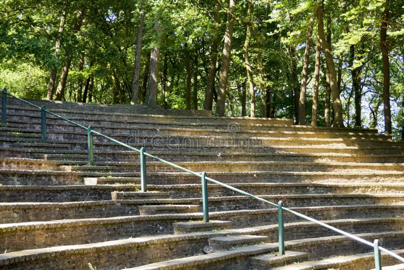 Small Amphitheatre in the Forest Stock Photo - Image of monument ...