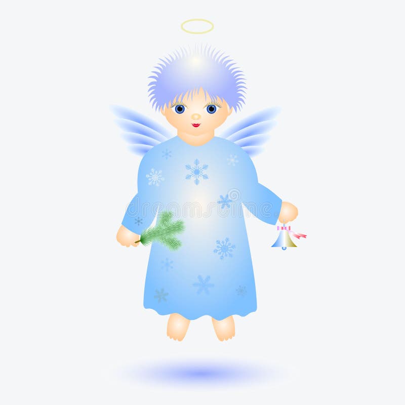 Small angel stock vector. Illustration of smiling, face - 16350794