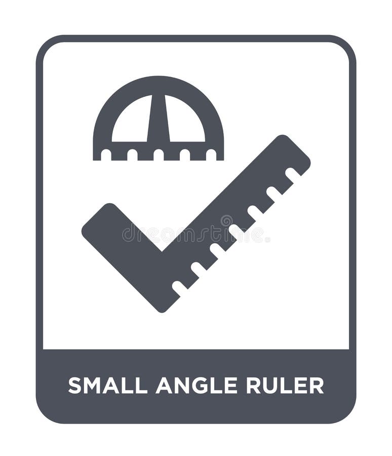 Angle Ruler Icon in Trendy Design Style. Angle Ruler Icon Isolated on ...