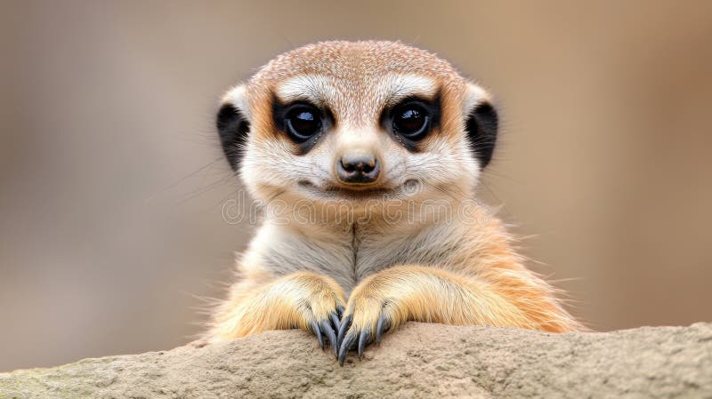 A Small Animal with Big Eyes and a Smile on Its Face, AI Stock Photo ...