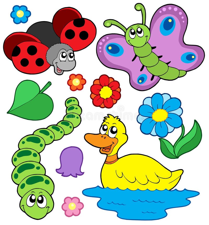 Small animals collection 2 stock vector. Illustration of nature - 7441894