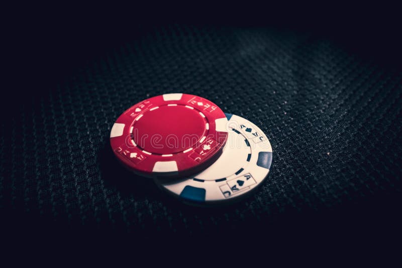 Small Ante for Poker Game in Casino Stock Image - Image of card, chips ...