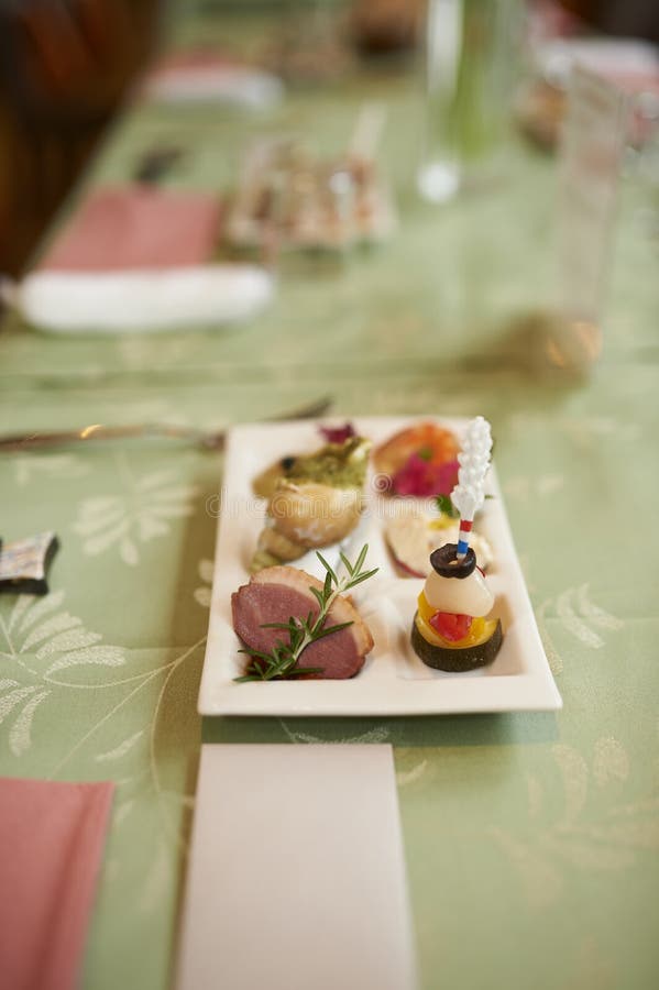 Small Appetiser Plate stock photo. Image of beautiful - 72892042