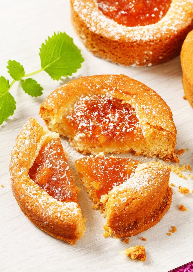 Small apple filled cakes stock image. Image of puree - 39505893