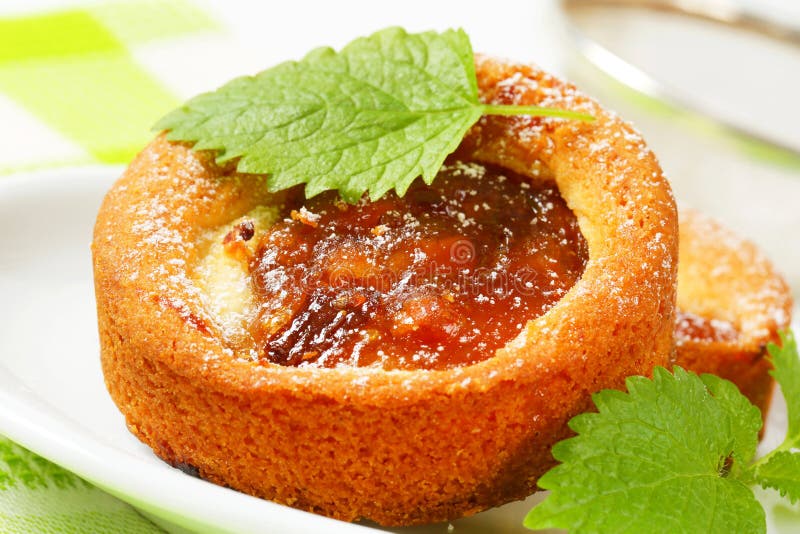 Small apple filled cakes stock image. Image of food, mini - 57125937