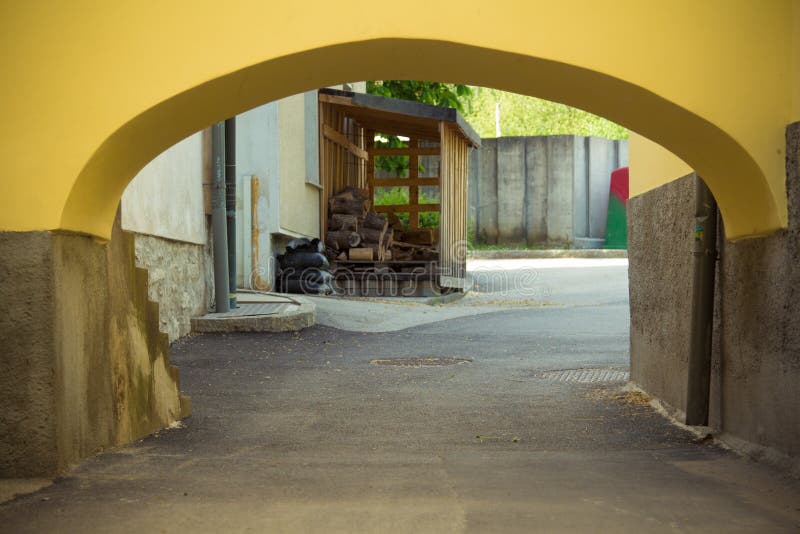 Small arch. stock image. Image of town, nature, urban - 55961461