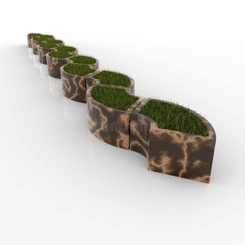 3D Model Complex Flower Pot Transformer 13 Stock Illustration ...