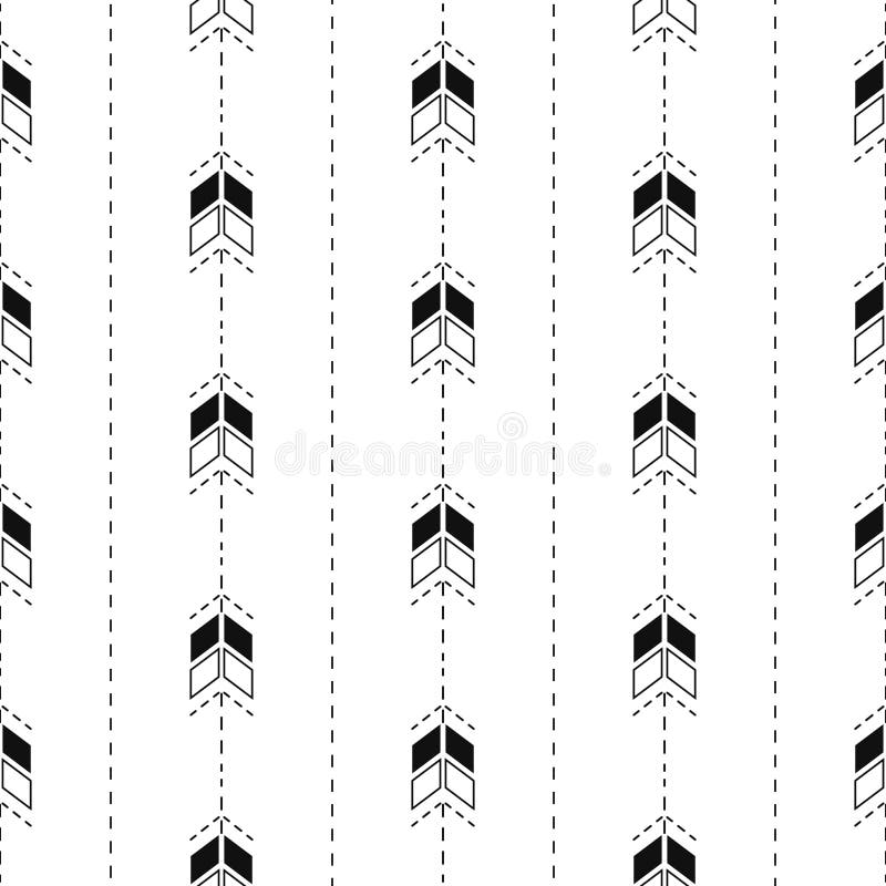Small Arrow Line Seamless Pattern. Stock Vector - Illustration of grey ...
