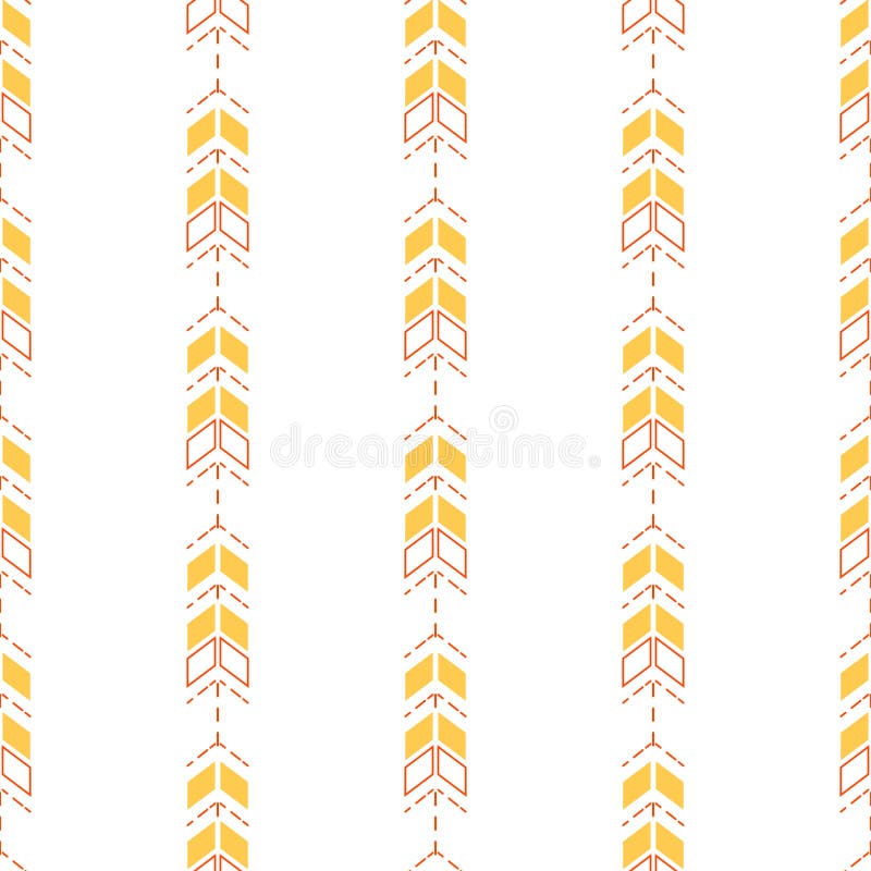 Small Arrow Line Seamless Pattern. Stock Vector - Illustration of ...