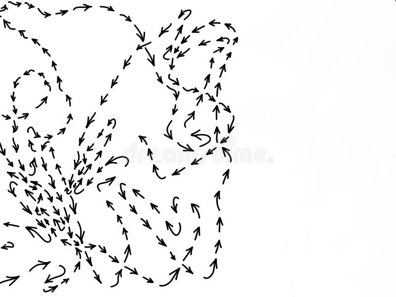 Small Red Arrows Pointing in the Same Direction Form One Big Arrow Next ...