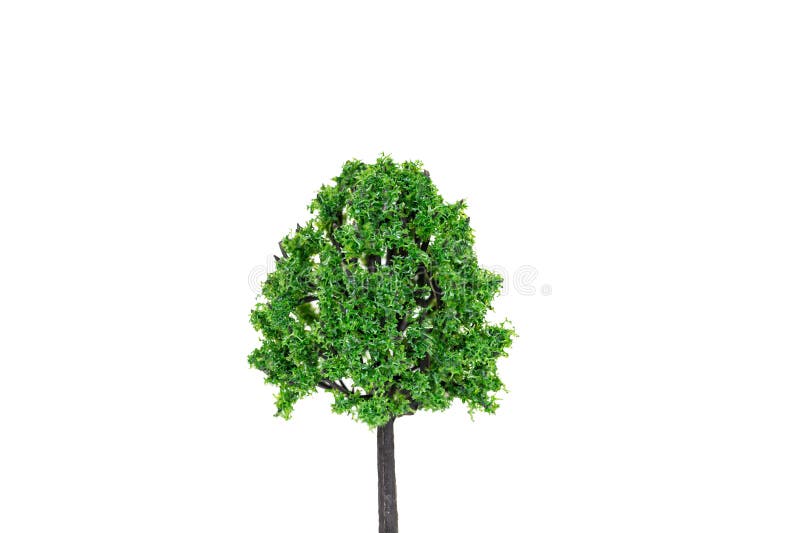 Small Artificial Tree on White Background. Stock Image - Image of ...