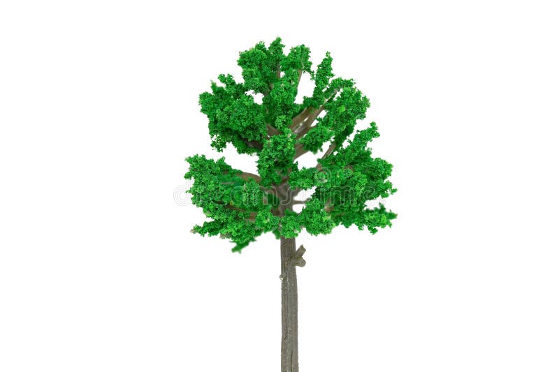 Small Artificial Tree on White Background. Stock Image - Image of ...