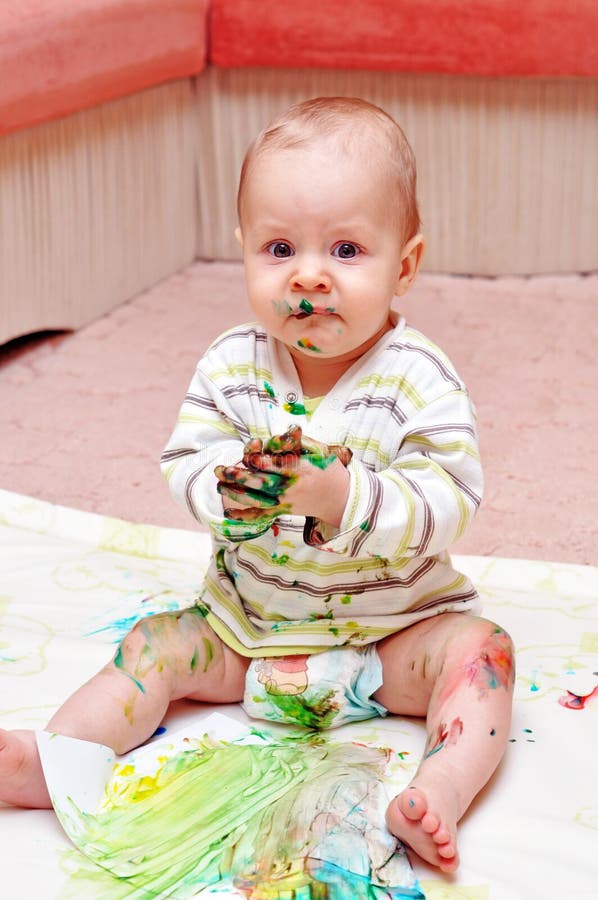 Small artist stock image. Image of creativity, child - 25980443