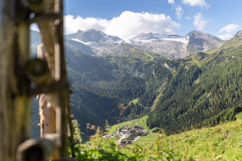 Small Austrian Village between Alps in a Valley Stock Image - Image of ...