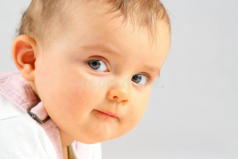 Small baby stock image. Image of close, looking, adorable - 4781359