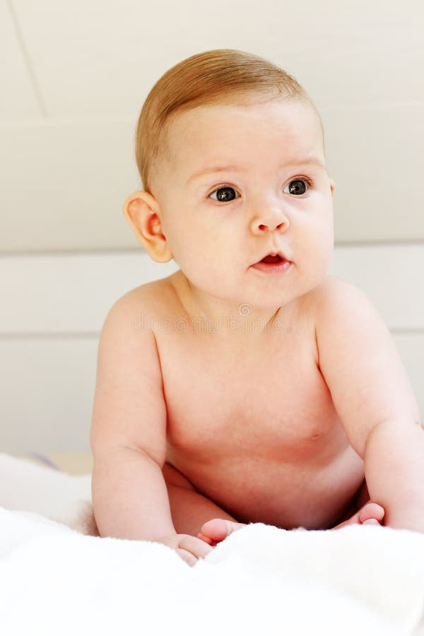 Laughing baby stock image. Image of emotions, expression - 1682675