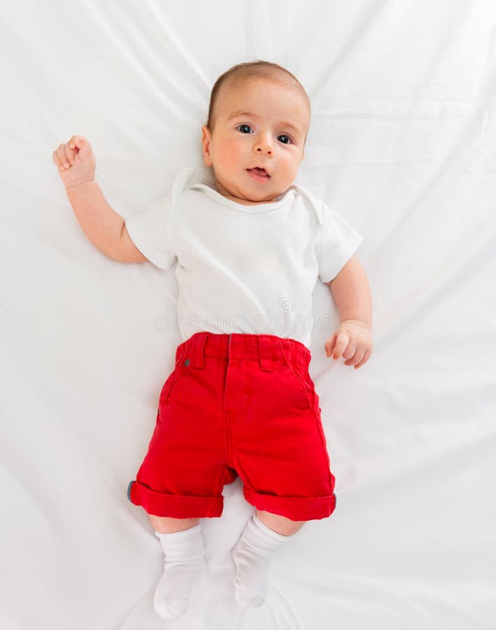 Small Baby in Childhood Concept Stock Image - Image of innocence, clean ...