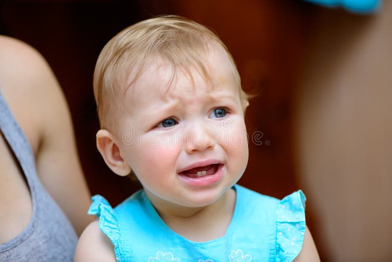 Small baby crying stock image. Image of caucasian, eyes - 33667483