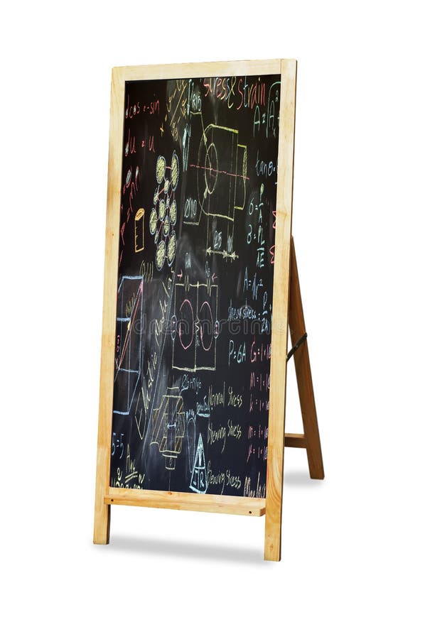 Small Backboard with Text and Sign on White Stock Image - Image of ...