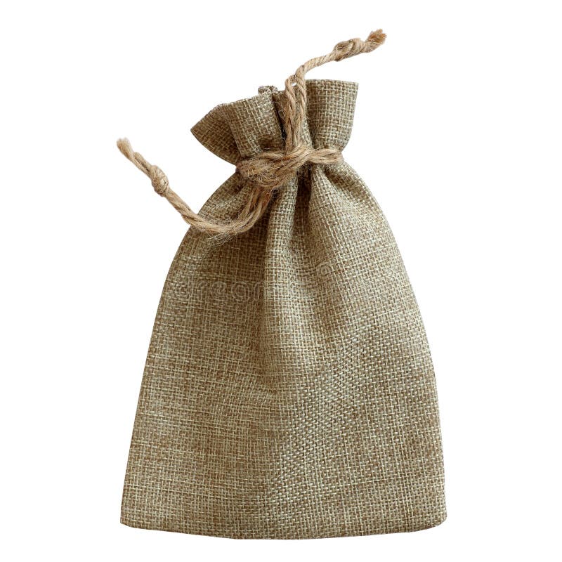 Empty Bag From Sacking Isolated Stock Photo - Image of closeup, blank ...