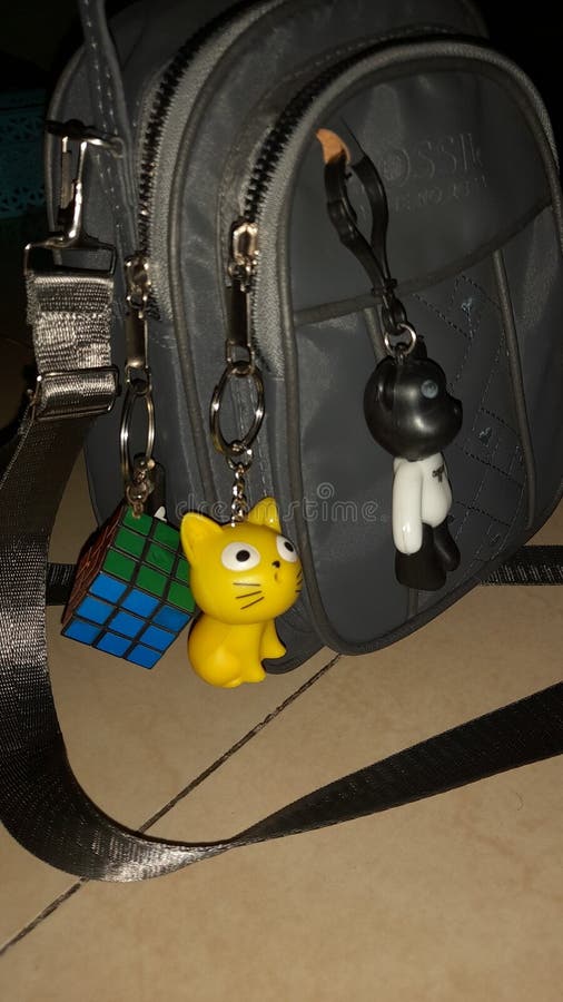 Small Bag, with Various Beautiful Hangers Editorial Stock Photo - Image ...