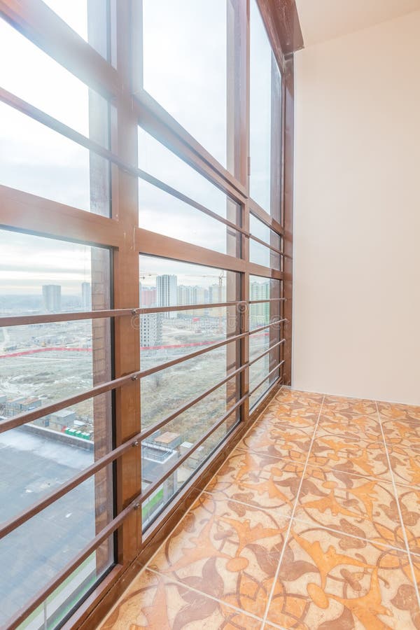 Small balcony interior stock photo. Image of real, apartment - 113635378