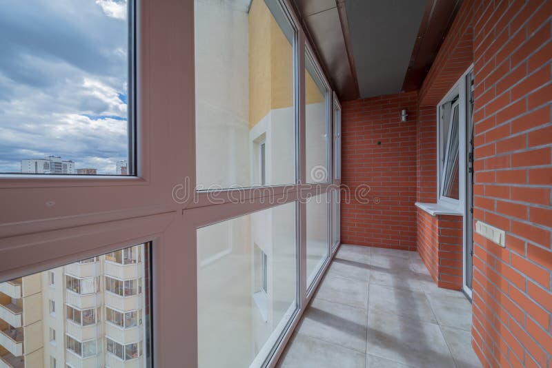 Small Balcony in Low Level Abstract View on Multi Level Residential ...