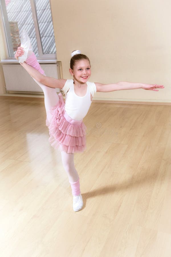 Small Ballerina at Dancing School Stock Image - Image of model, cute ...