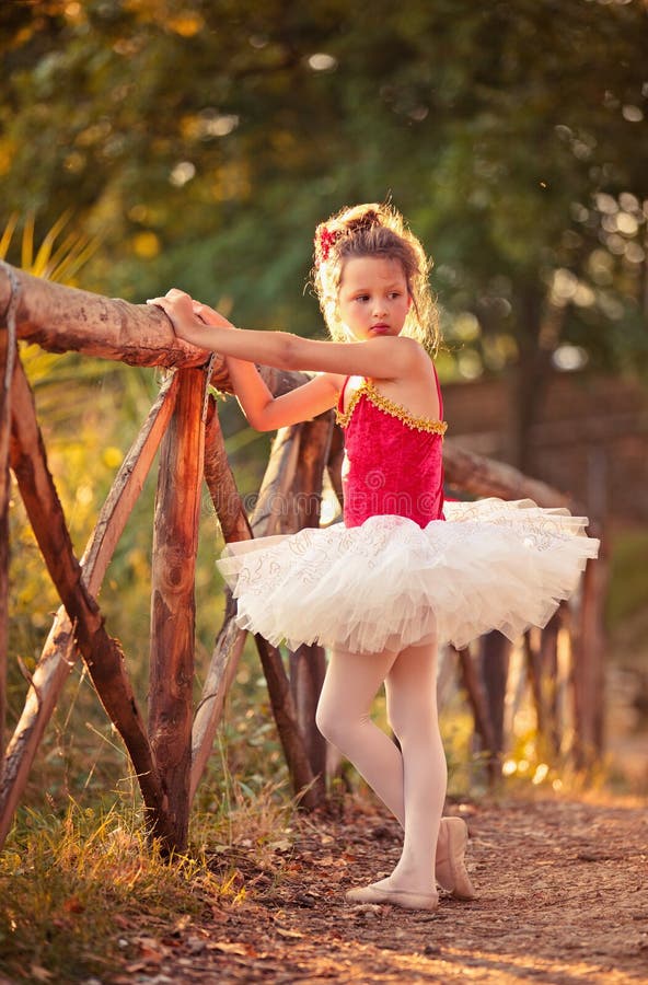Small Ballerina in the Park. Stock Image - Image of girl, little: 74951279