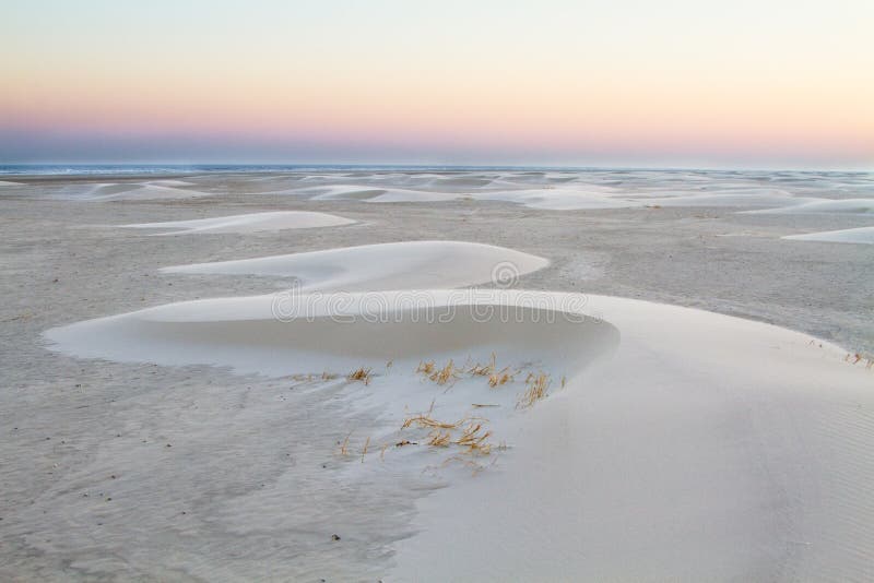 Small Barchan Dunes on the Beach Stock Photo - Image of coastal ...
