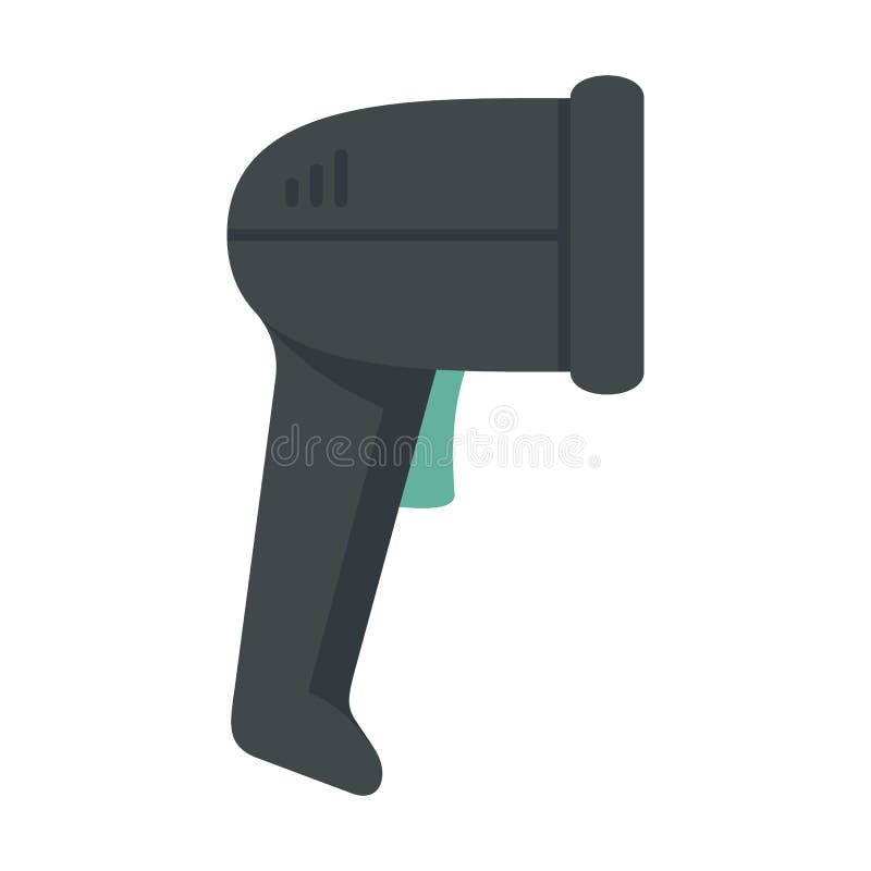 Small Barcode Scanner Icon Flat Isolated Vector Stock Vector ...