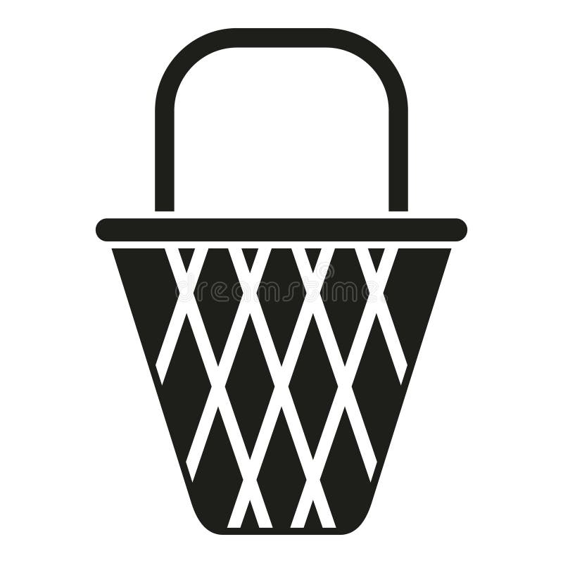 Small Basket Icon Simple Vector. Wicker Hamper Stock Vector ...
