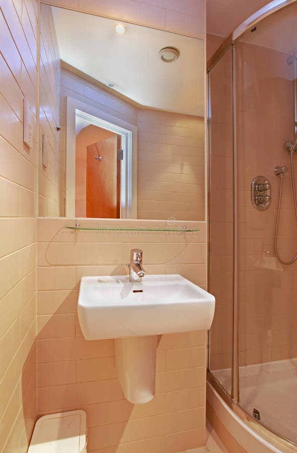 Small bathroom basin stock photo. Image of tiles, room - 31008998