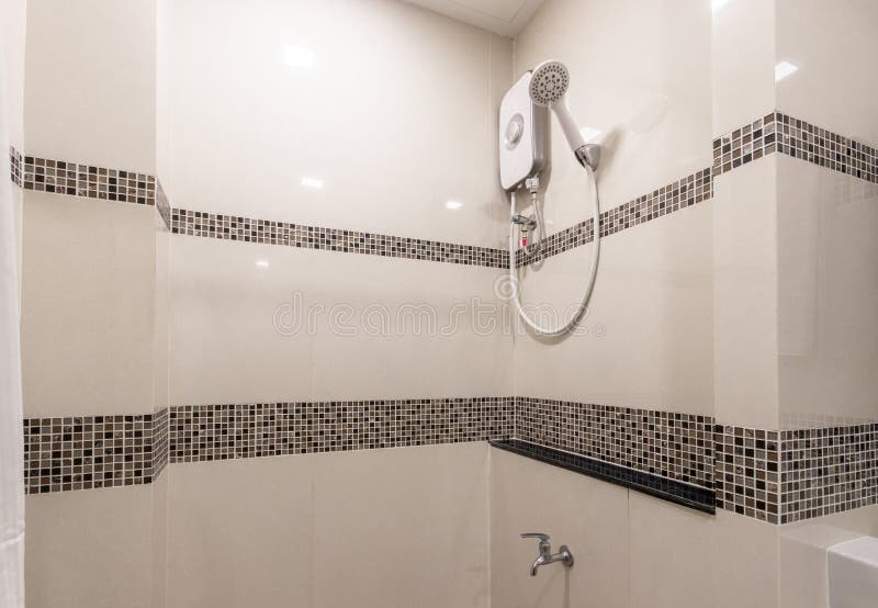 Small Bathroom Inside the Hotel Stock Photo - Image of contemporary ...