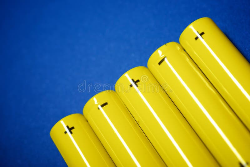 Small batteries close-up stock photo. Image of ecologic - 209994252