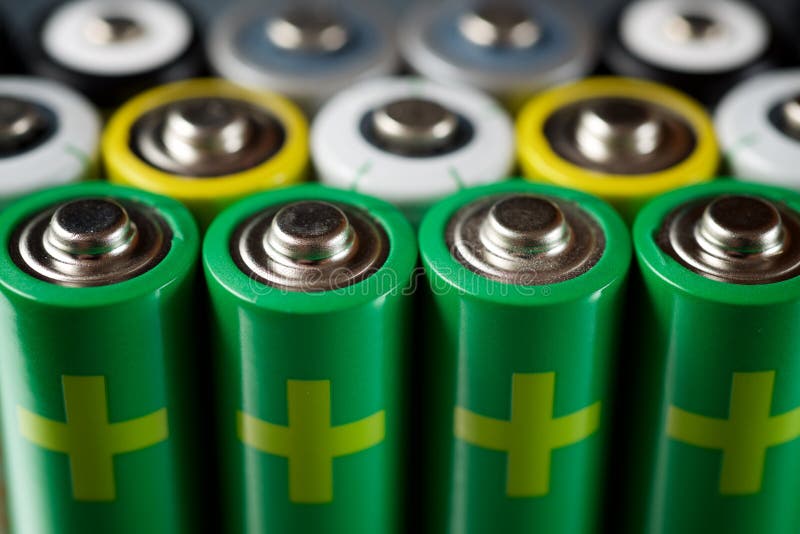 Small batteries view stock image. Image of energy, electric - 146836597