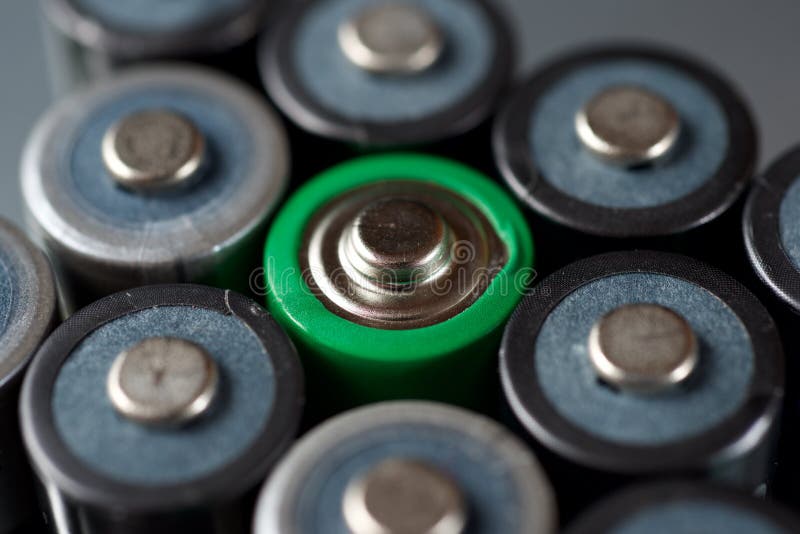 Small batteries view stock photo. Image of electronic - 146836858