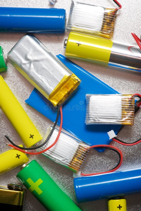 Small batteries view stock photo. Image of cell, battery - 218418072