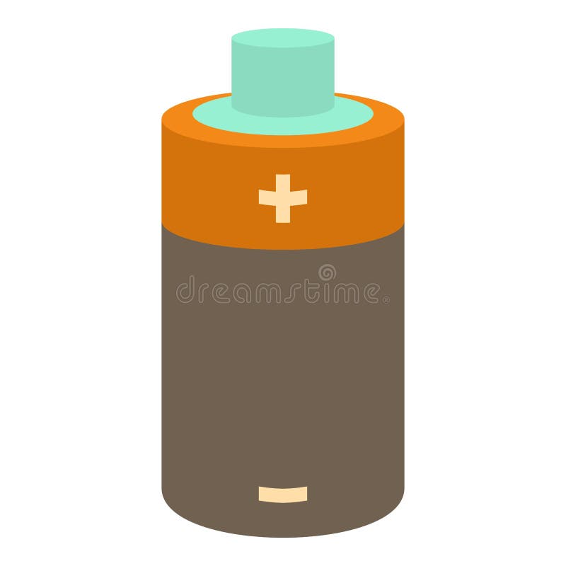 Small Battery Icon, Cartoon Style Stock Vector - Illustration of ...