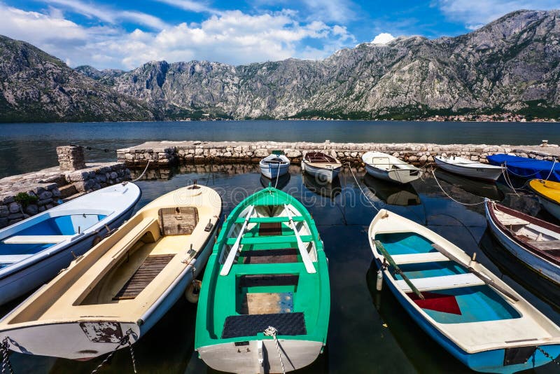 A small bay with boats stock image. Image of beautiful - 26243971
