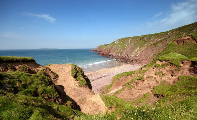 A small beach stock image. Image of horizon, water, surf - 27373381